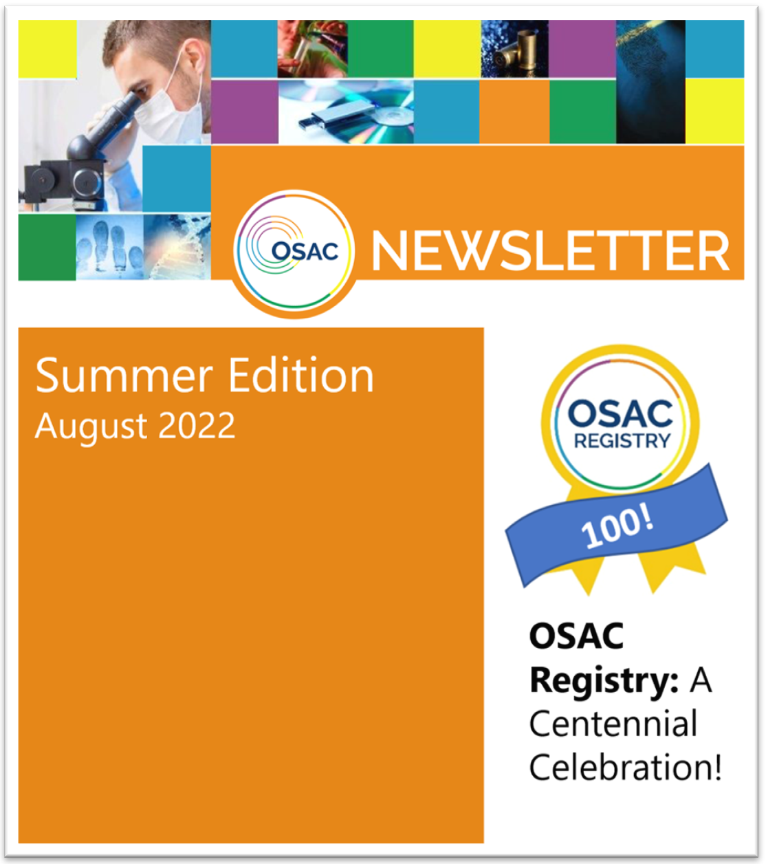 OSAC Newsletter - Summer 2022 | NIST